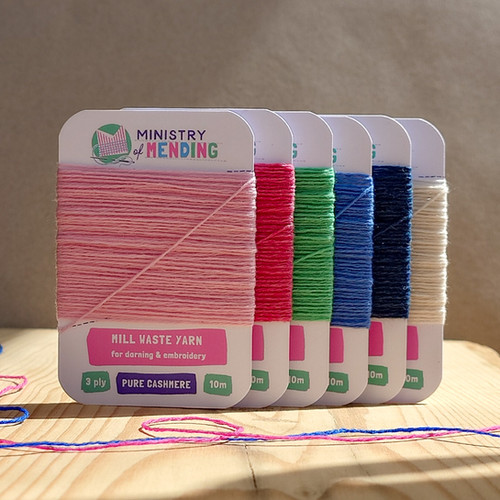 Mill Waste Cashmere Darning Yarn - Clifftop | Ministry of Mending