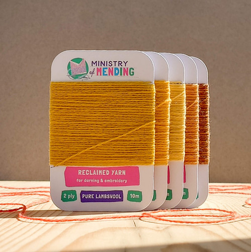 Reclaimed Merino Darning Yarn - Sunflower Fields | Ministry of Mending