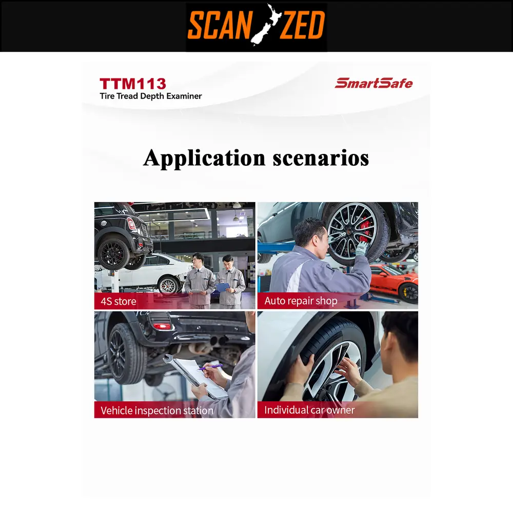 SmartSafe TTM113 Tire Tread Depth Examiner | scaNZed| Auckland NZ