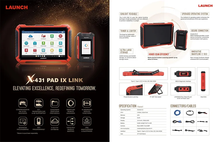 X-431 PAD IX LINK (PAD 9) | scaNZed| Auckland NZ