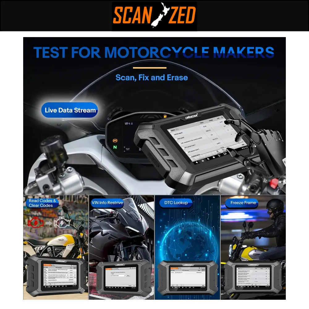 OBDSTAR iScan Japan Motorcycle Diagnostic Scanner & Key Programmer ...