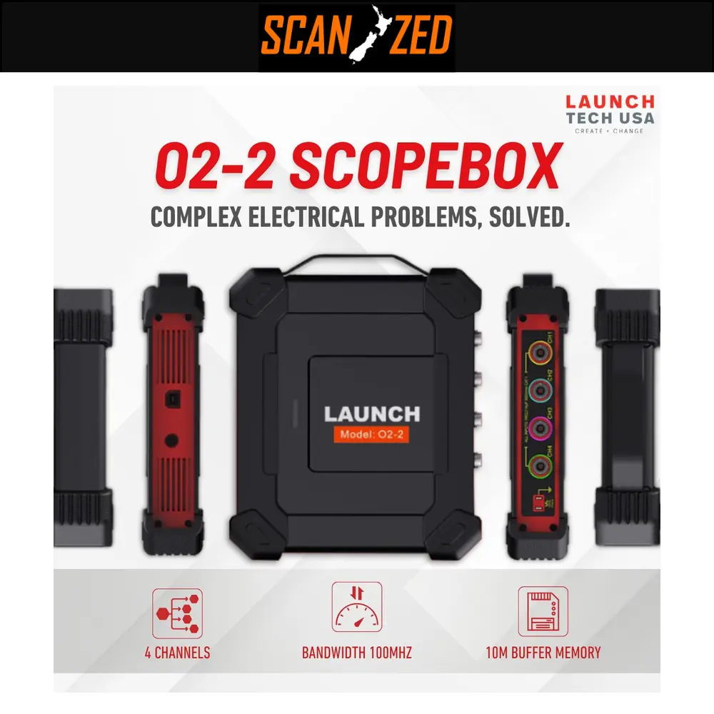 Launch X-431 O2-2 Scopebox 4 Channel Oscilloscope | scaNZed| Auckland NZ
