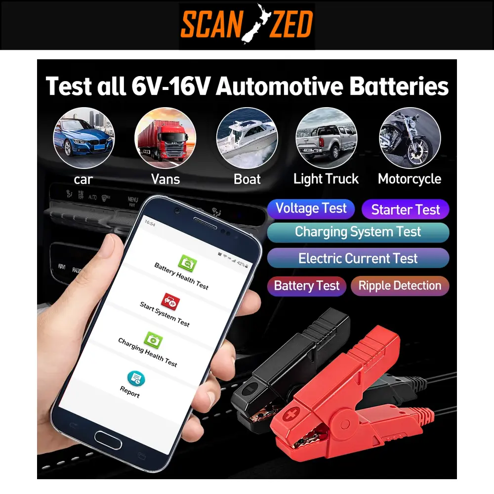 Launch BST-360 Bluetooth Battery Tester | scaNZed| Auckland NZ