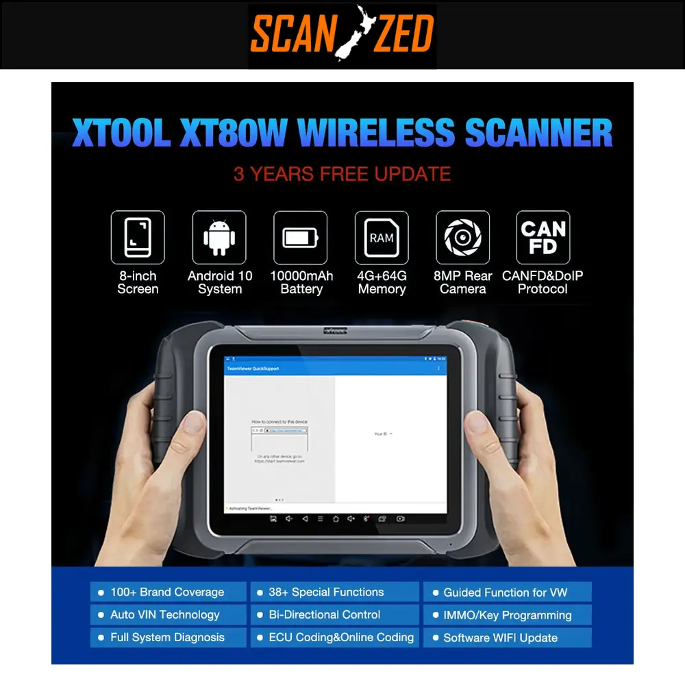 Xtool XT80W Professional Diagnostic Car Scanner, Odometer, KeyCoding ...