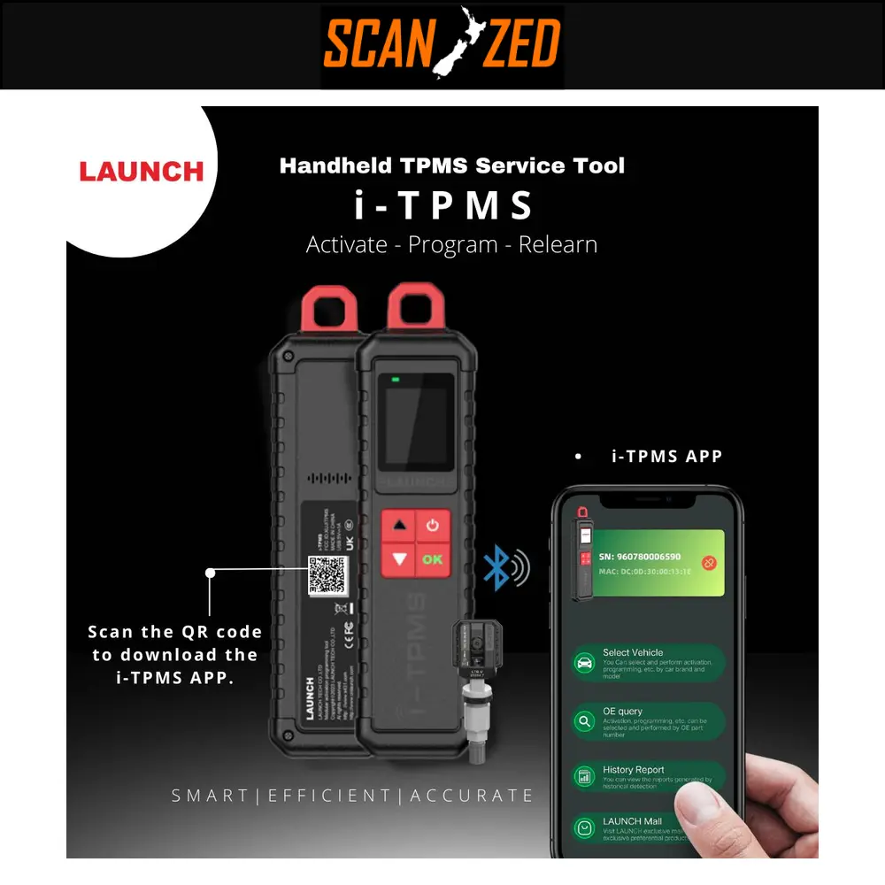 Launch X431 i-TPMS Tire Pressure Detector | scaNZed| Auckland NZ
