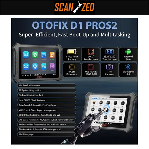 Autel's OTOFIX D1 ProS2 Scan Tool 【2 Year Free Update】 | scaNZed| Auckland NZ