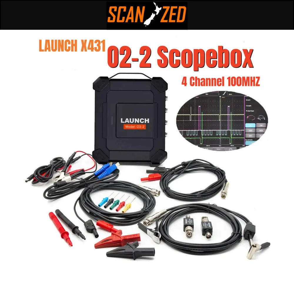 Launch X-431 O2-2 Scopebox 4 Channel Oscilloscope | scaNZed| Auckland NZ