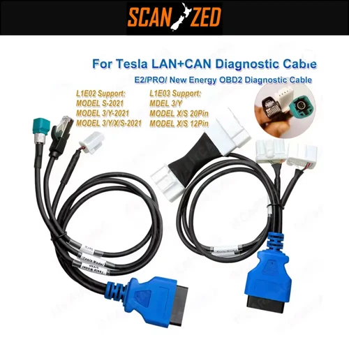 Tesla to OBD2 Cables | scaNZed| Auckland NZ
