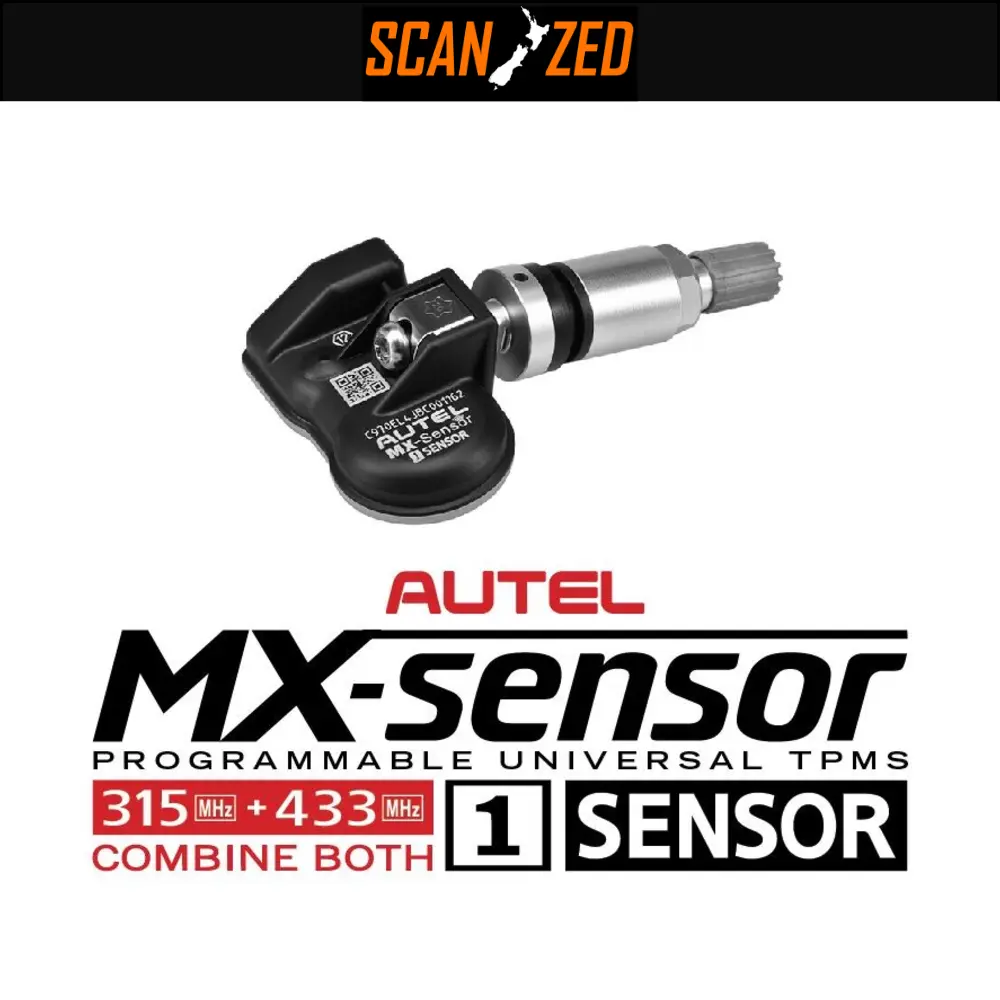 Autel Metal MX-Sensor 433/315 MHZ 2 in 1 Universal Programmable TPMS Se ...