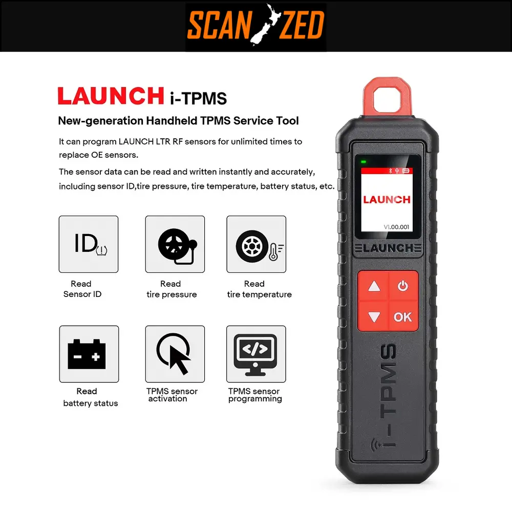 Launch X431 i-TPMS Tire Pressure Detector | scaNZed| Auckland NZ