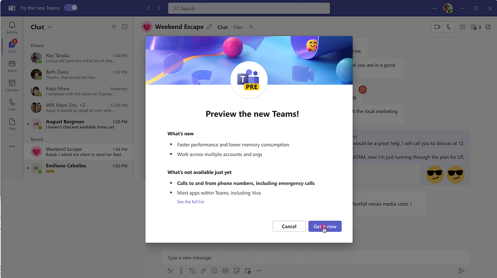 Microsoft Teams Updated: New Channels Experience