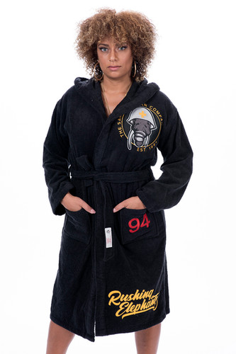 Black Plush Robe | SamWilli NY Clothing