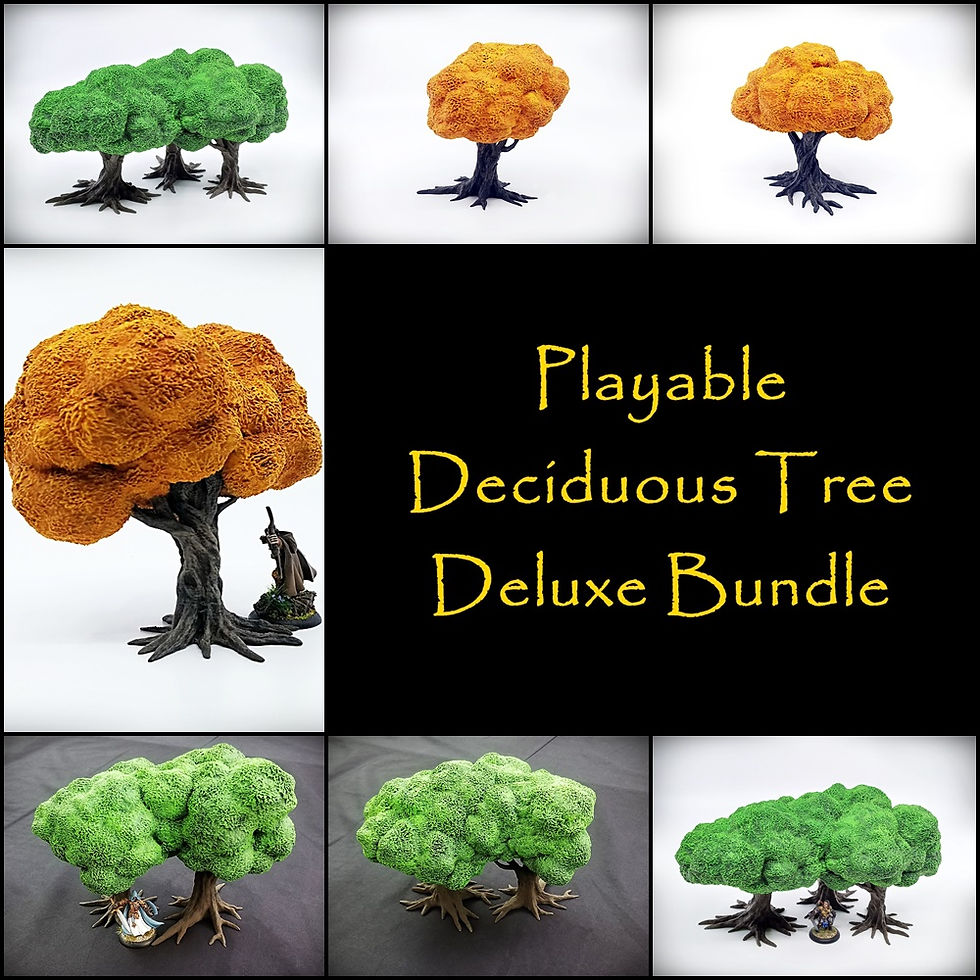 Playable Deciduous Tree Deluxe Bundle - STL | Terrainify