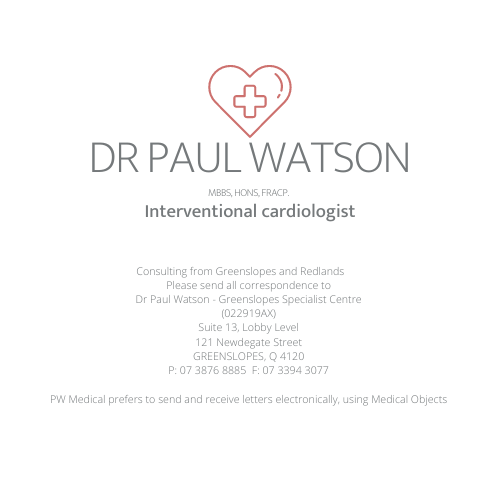Dr Paul Watson | Interventional Cardiologist | Coronary Artery Disease