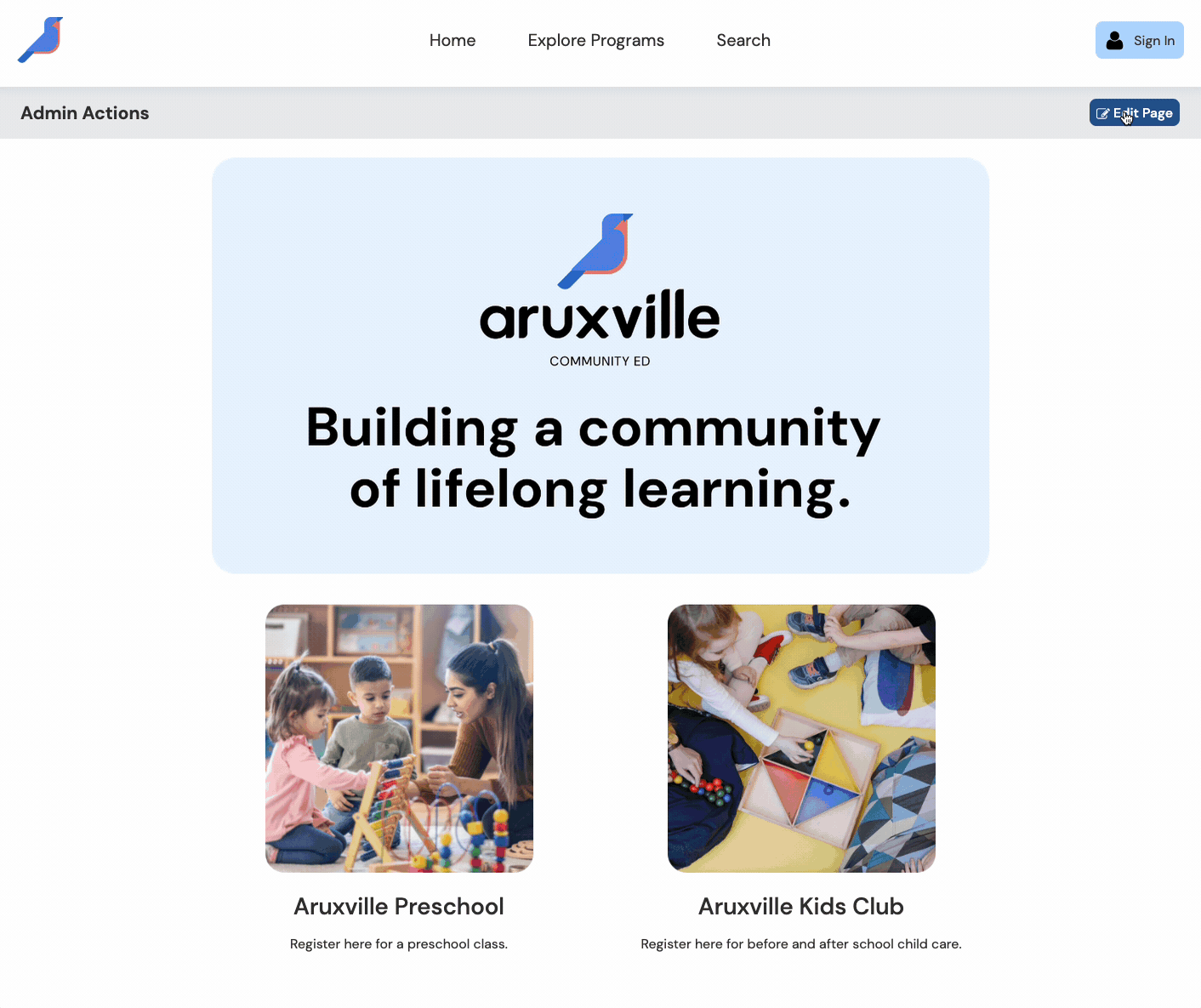 Update to Arux helps programs deliver a better digital experience to families