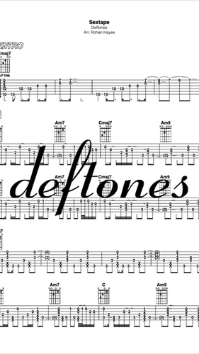 Deftones - Sextape TABS (Rohan Hayes Arrangement) | Ro's Music Tuition