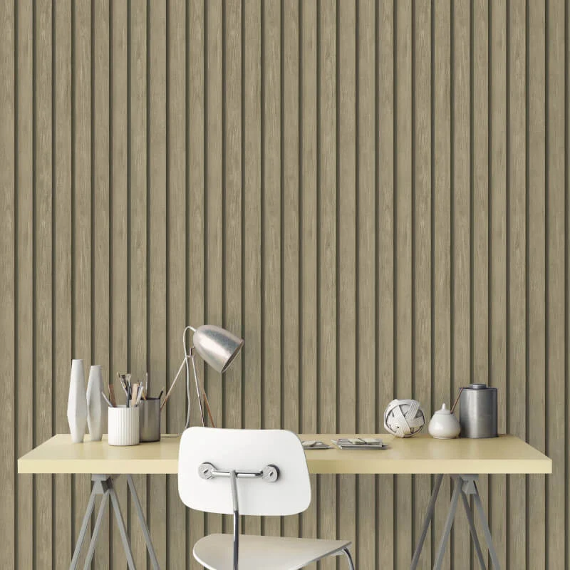 Holden Decor Wood Slats Effect Wallpaper | AB Paint Supplies