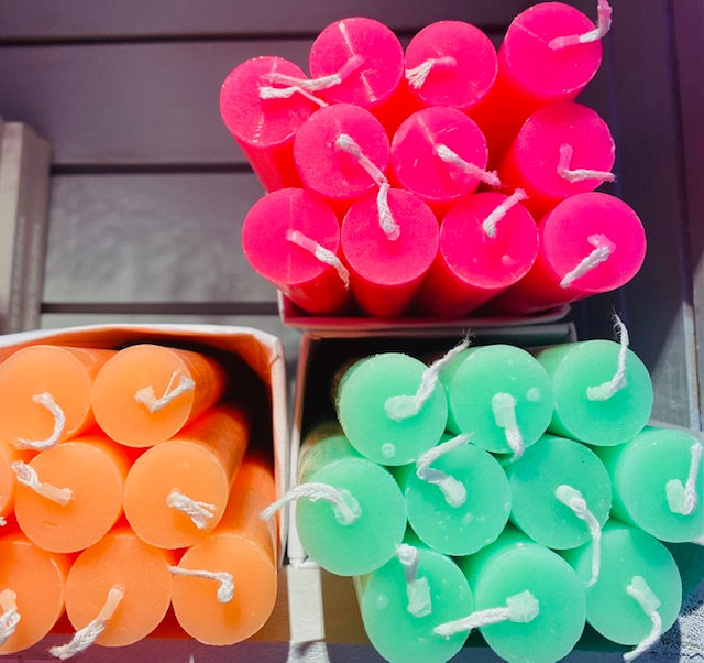 Neon candles | Seaview Beach Shop