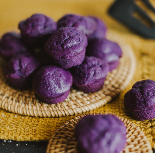 Mini Purple Sweet Potato Muffins | Jennie’s Kitchen