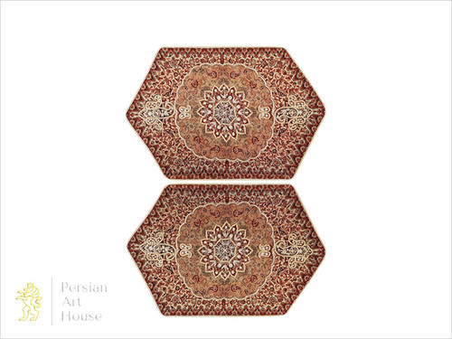 Set Of A 5 Piece Hashemi Termeh With Sormeh Shah Parand Design ...