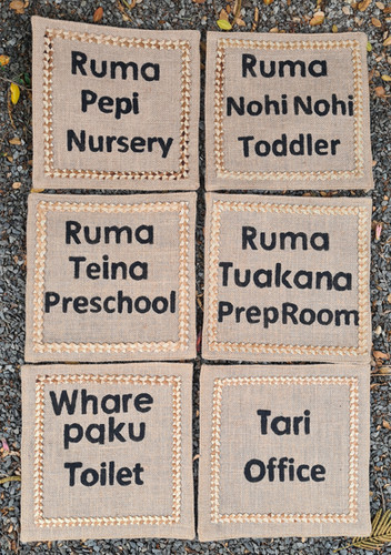 hessian room signs | Twineworks