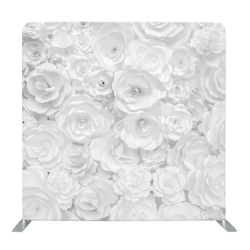 White Floral Backdrop | The Little Party Co