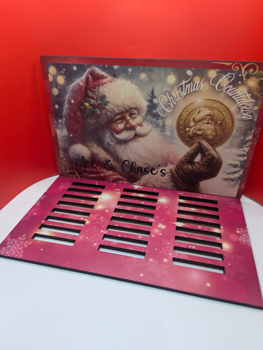 Personalised Advent Calender without Chocolate Coins | Funkydory Kidz