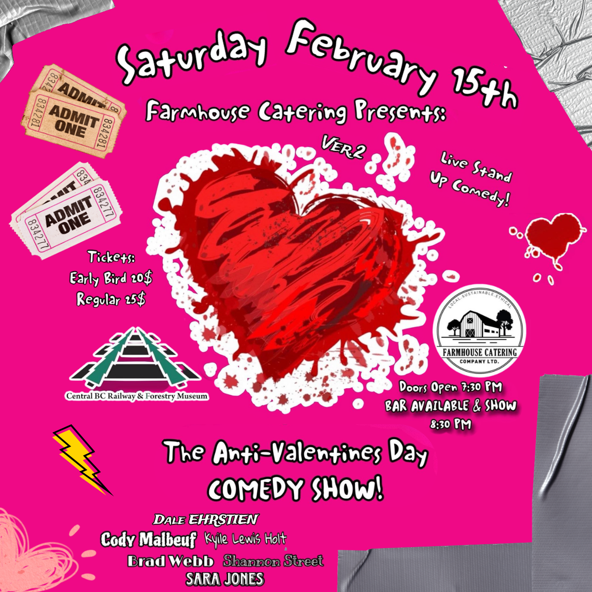 Anti-Valentines Comedy Show | Farmhouse Catering