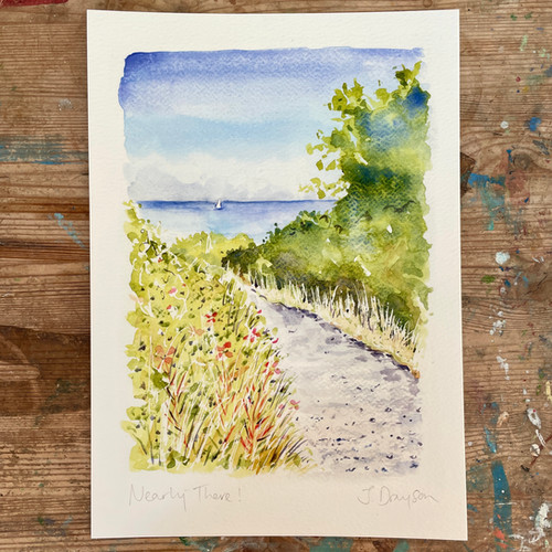 ‘Nearly There!’ Print | Janine Drayson