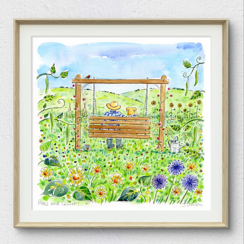 Peas & Quiet Print | Janine Drayson