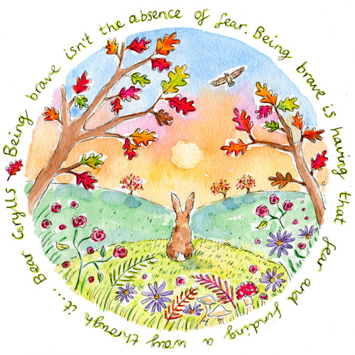 'Be Brave' Print | Janine Drayson