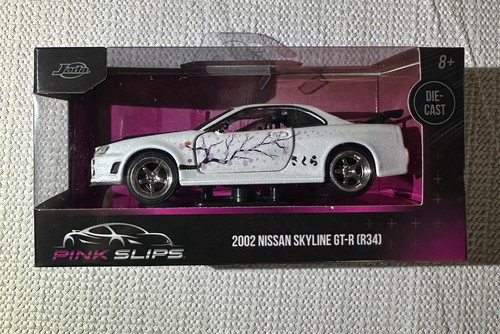 2002 Nissan Skyline GT-R R34 Sakura Pink Slips 1:32 Jada Die-Cast | Big ...