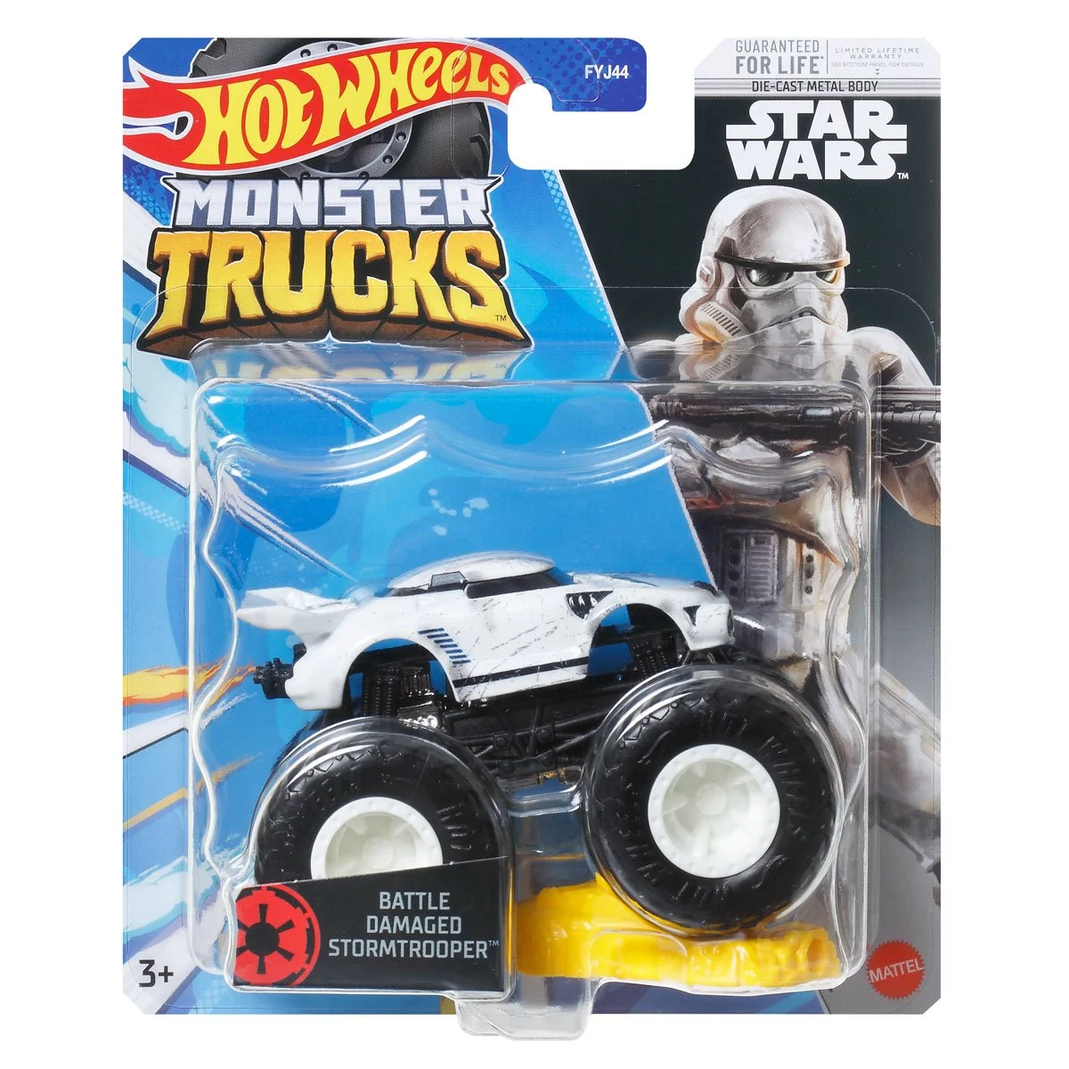 Battle Damaged Storm Trooper Star Wars Monster Trucks Hot Wheels Mattel ...