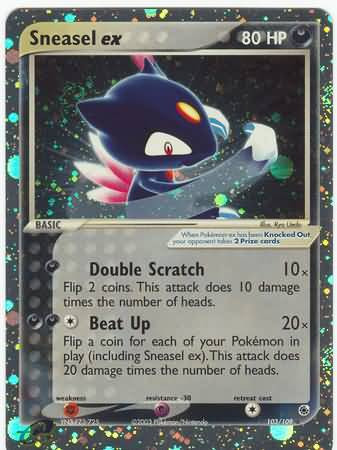Sneasel ex 103/109 - Ultra Rare Ex Ruby & Sapphire Pokemon | Big Potato NZ