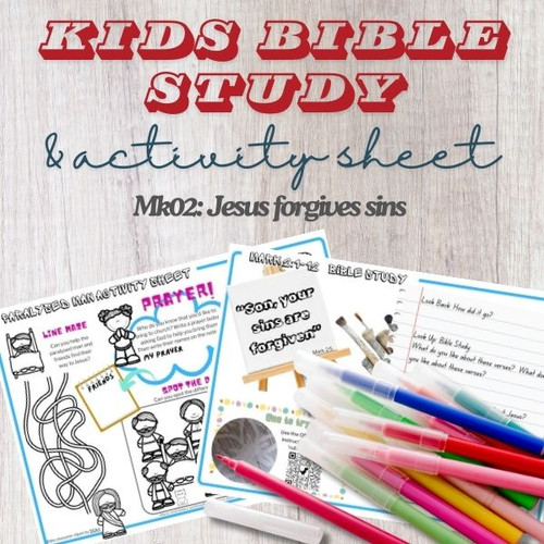 Free Kids Bible Study Sins Are Forgiven | Faith Fillers