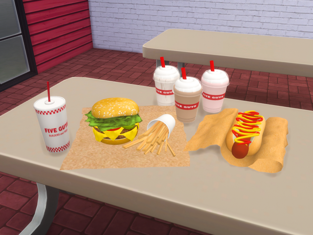 Five Guys Food Set