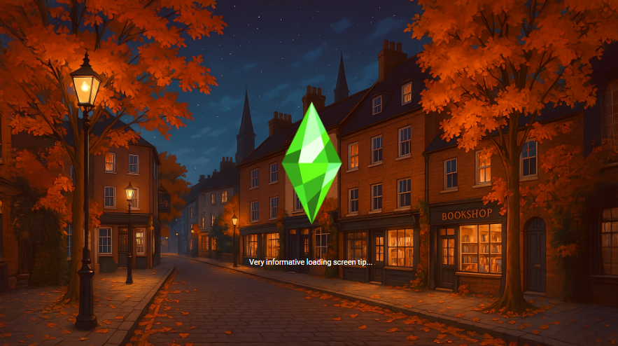 The Sims 4 CC: Autumn & Halloween Loading Screens (Free Download)