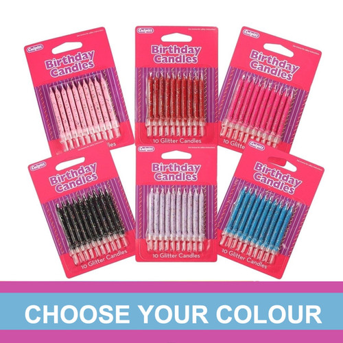 Culpitt 10 Glitter Candles | MASONS