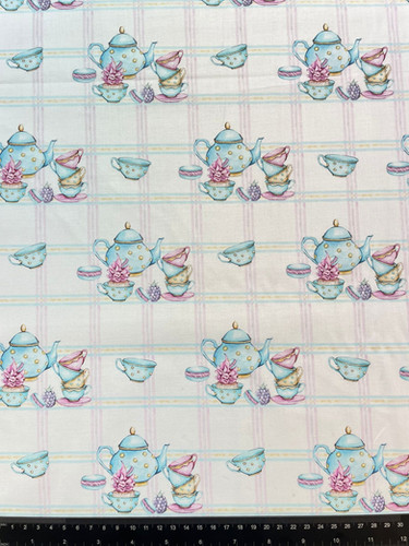 Tea Party Picnic Sweet Temptations 100% Cotton Fabric | MASONS