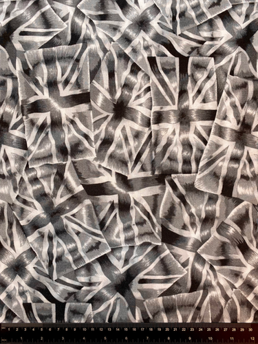 Union Jack Grey 100% Cotton Fabric | MASONS