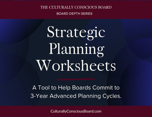 Strategic Planning Worksheet | Culturally Conscious