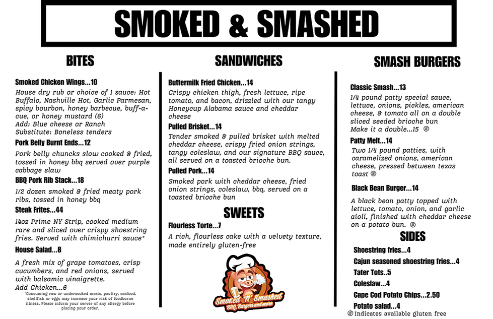 MENUS | Boon Street Market