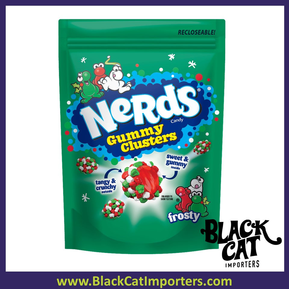 CHRISTMAS 25 - Nerds Holiday Frosty Gummy Clusters 6/8 Ounce Stand Up ...
