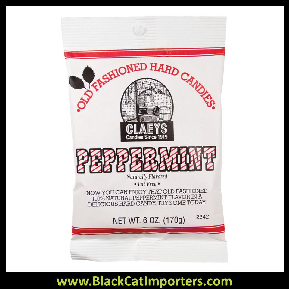 Claey's Old Fashioned Hard Candy Peppermint 24/6 Oz | Black Cat ...