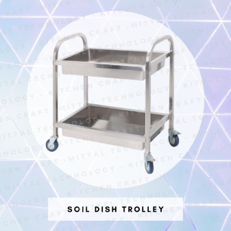 Stainless Steel Soiled Dish Trolley | Mittal Technology