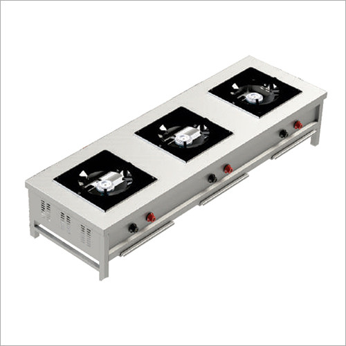 Triple Stock Pot Stove/ Three Burner Bulk Cooking Range | Mittal Technology