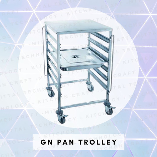 Stainless Steel GN Pan Trolley | Mittal Technology