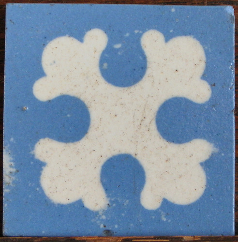 Blue edge or border tile | pugin-tiles
