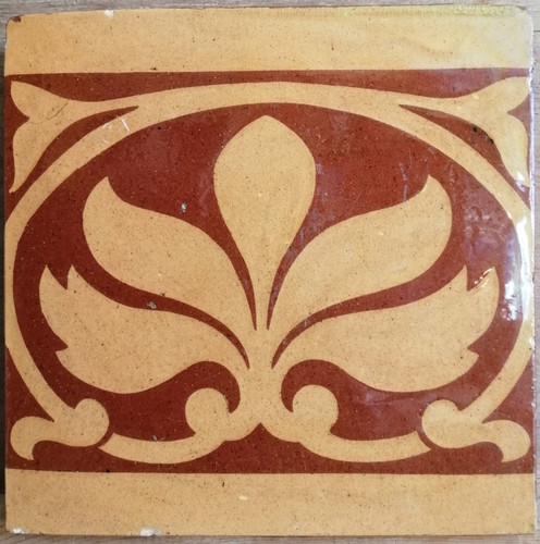 Magnificent Maw & Co leaf pattern | pugin-tiles