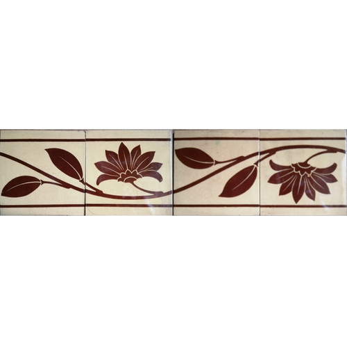 Scrolling vine by Maw & Co - 29 tiles in total | pugin-tiles